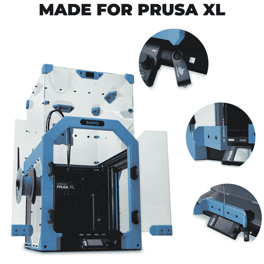 Prusa XL Enclosure SUMO Kit - 3D Printer Acrylic Panels