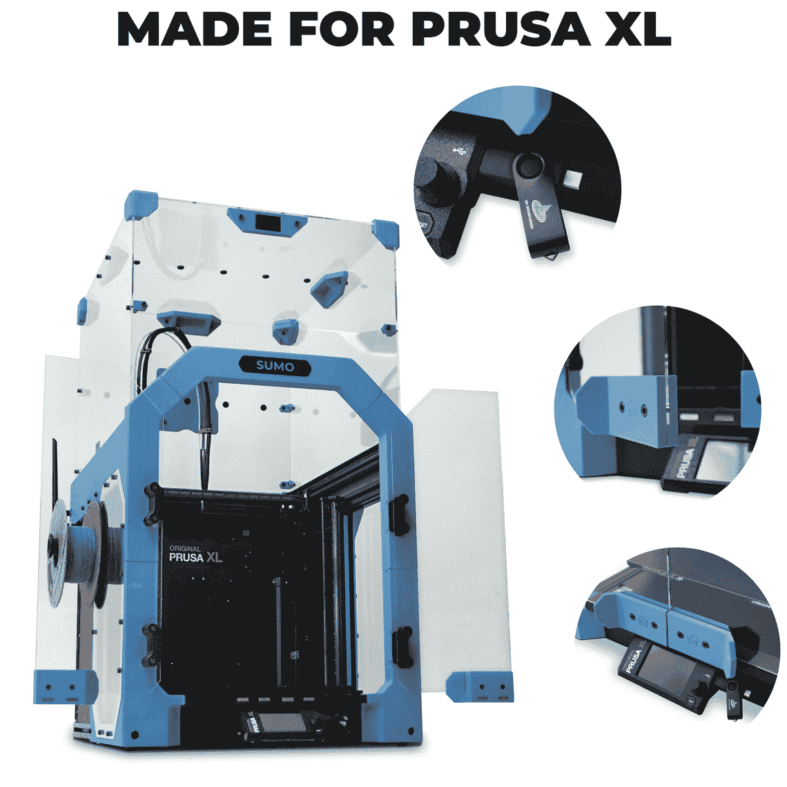 Prusa XL Enclosure SUMO Kit - 3D Printer Acrylic Panels
