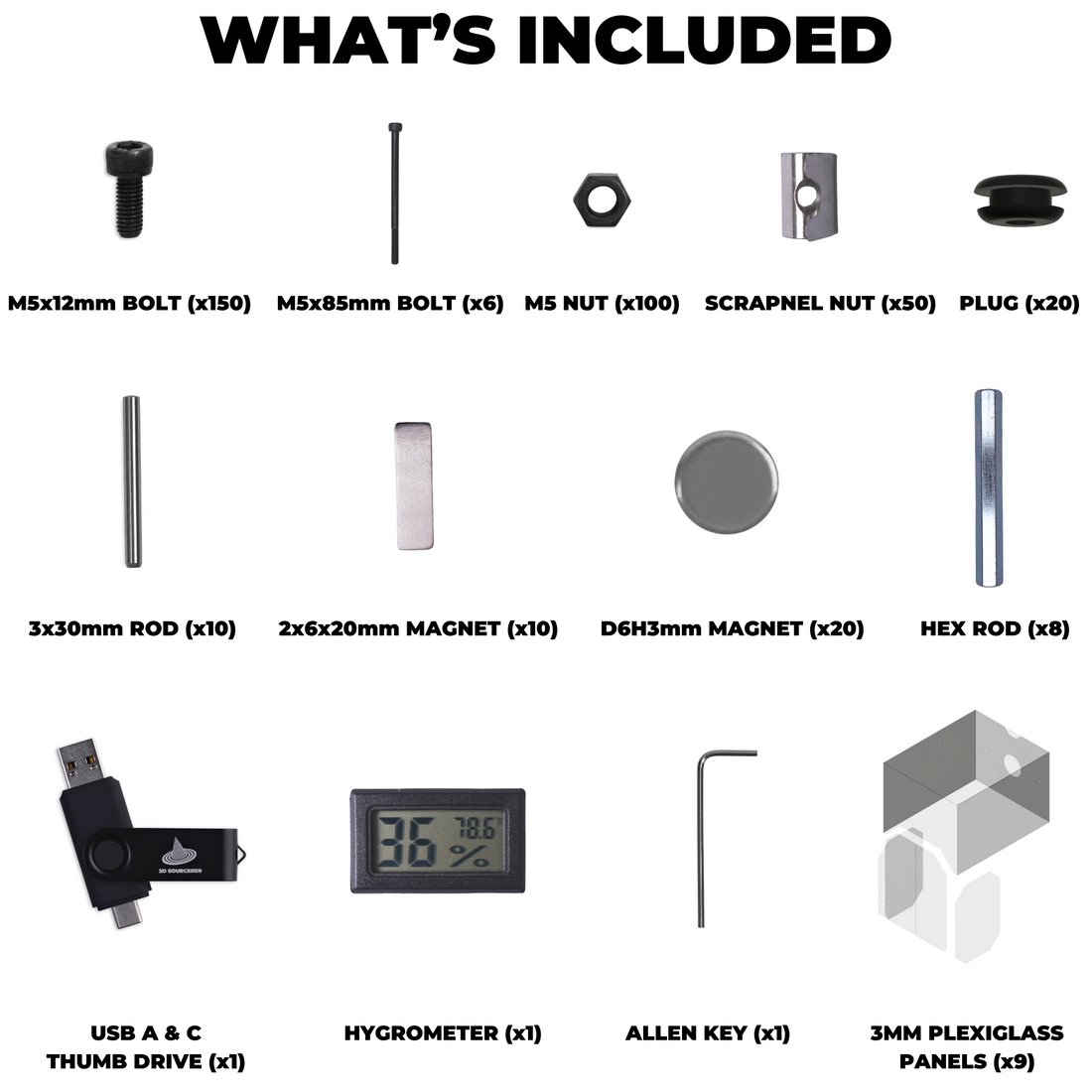 Prusa XL Enclosure SUMO Kit - 3D Printer Acrylic Panels